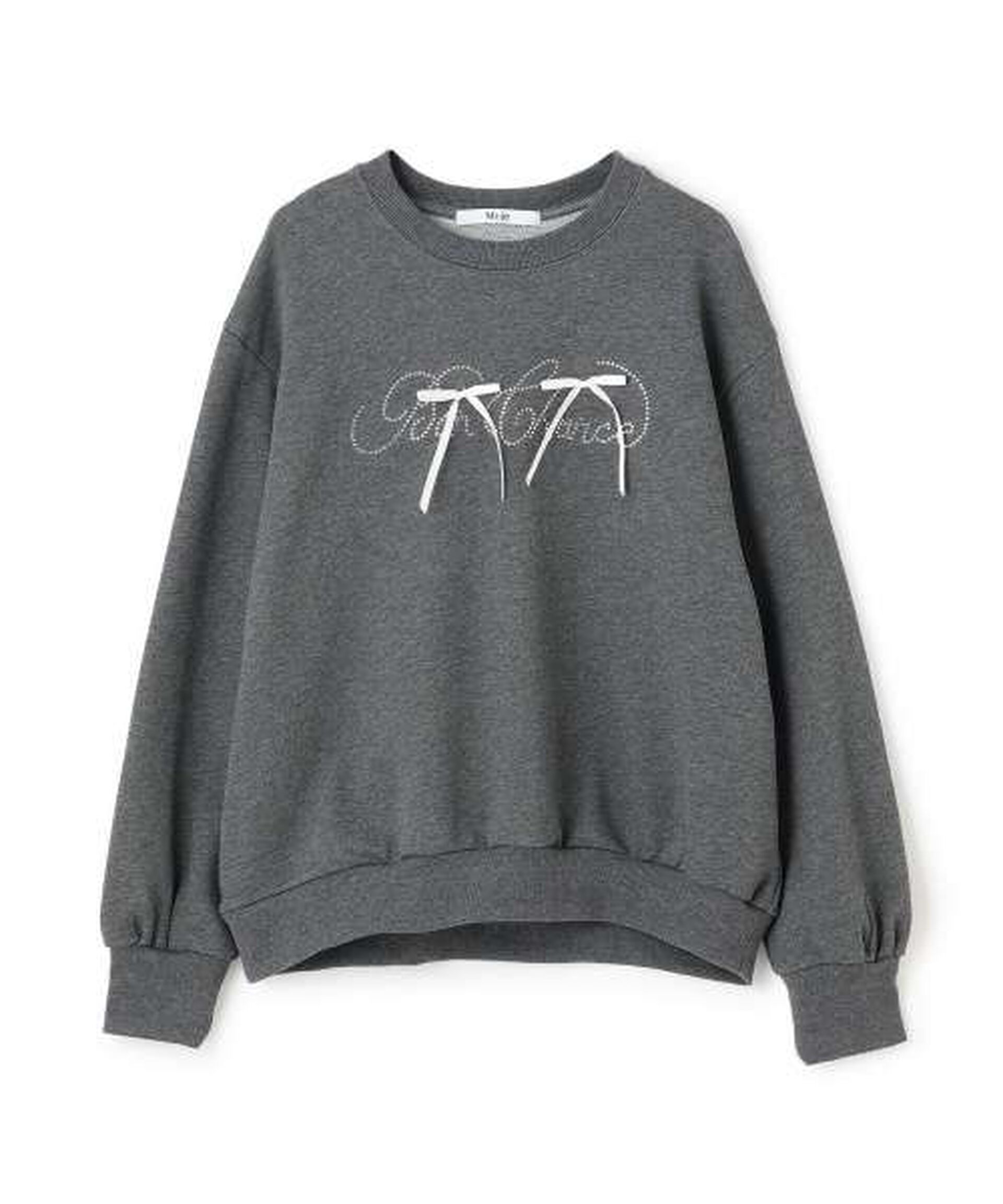 Stone Ribbon Sweatshirt [Korean Fashion] | Narumiya Official Global ...
