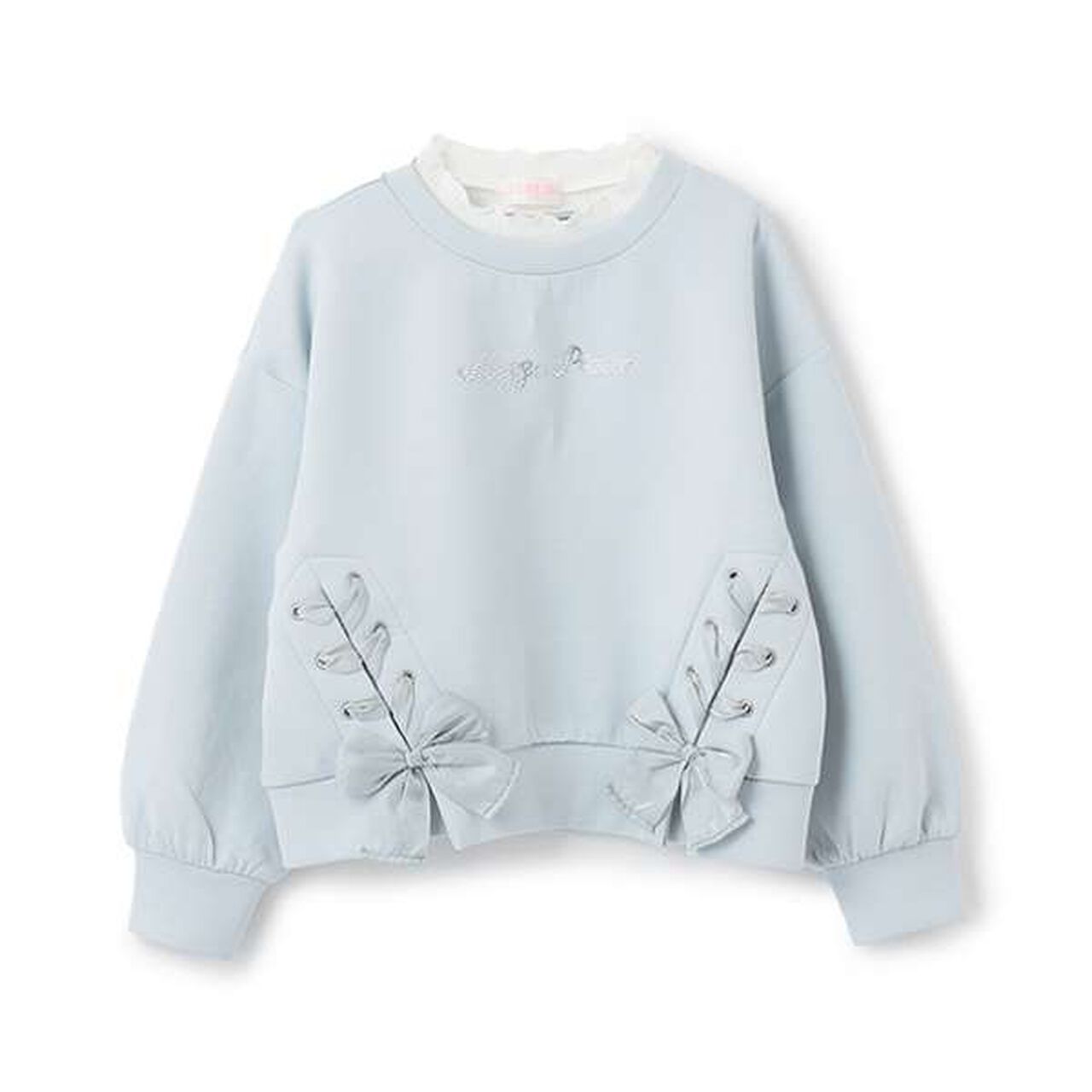 Lace-Up Ribbon Layered Sweatshirt | Narumiya Official Global Online Store