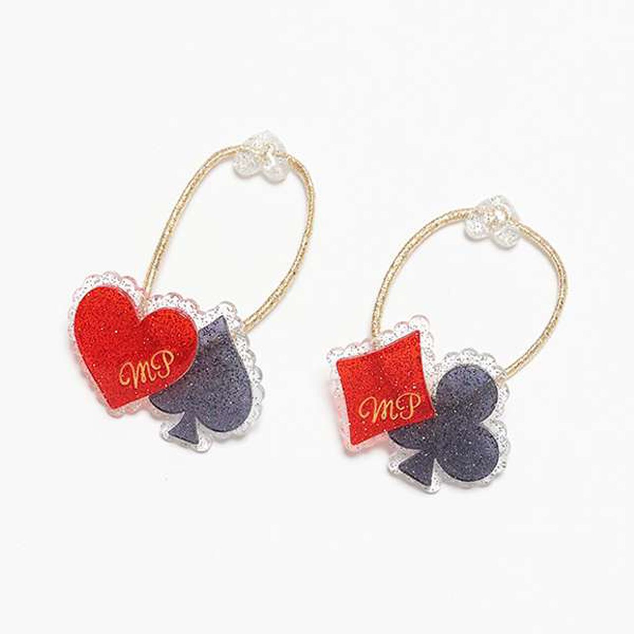 Playing Card Hair Pony Set (2 Pcs) | Narumiya Official Global Online Store